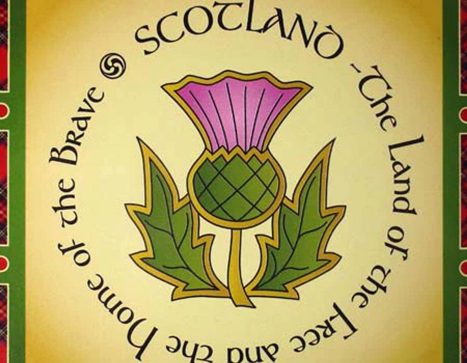 Dřevěný podtácek Scotland the Brave - Drakkaria
