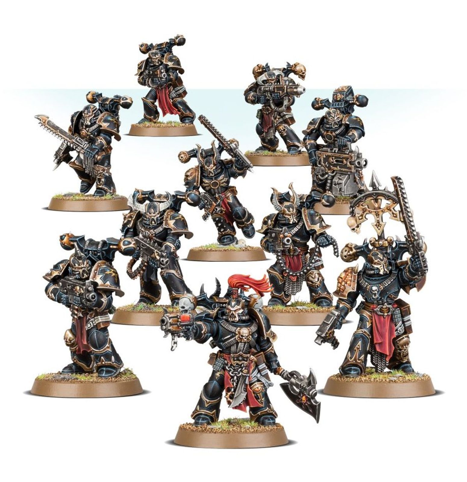 Warhammer 40k: Chaos Space Marines Battleforce: Hellforged Warband ...
