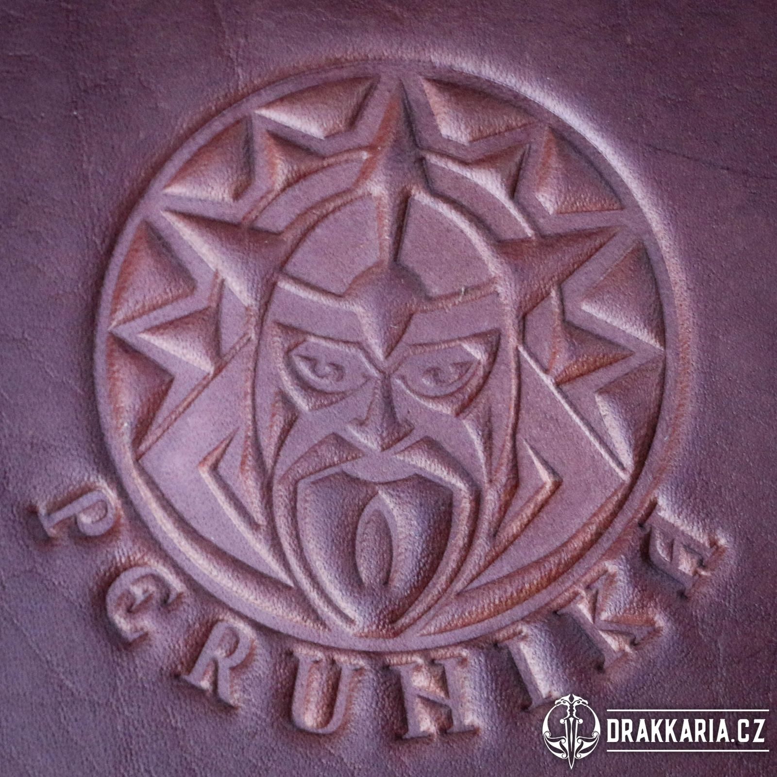 Bushcraft kožená BRAŠNA, systém Perunika - Drakkaria