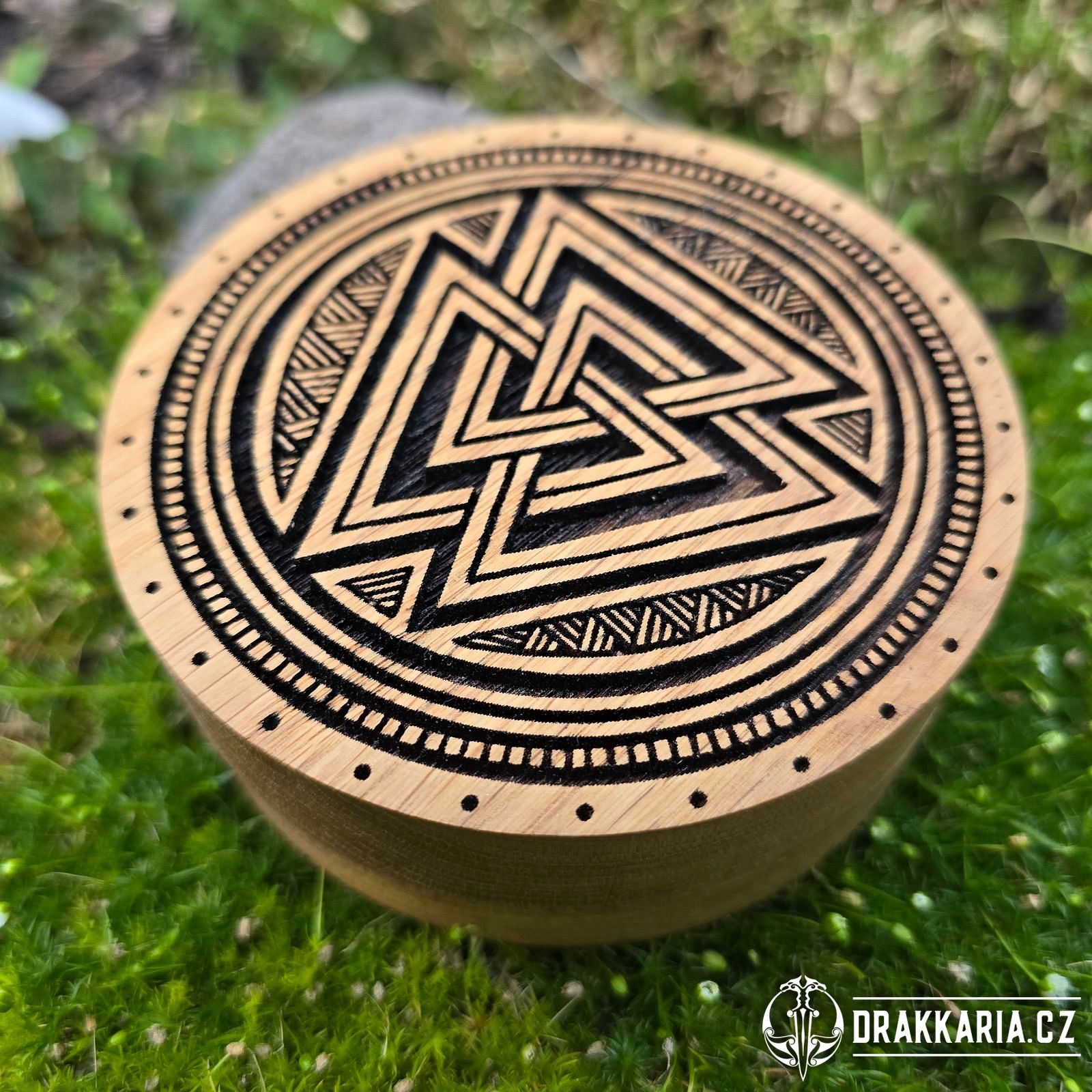 RUNY - FUTHARK s krabičkou - VALKNUT - Drakkaria