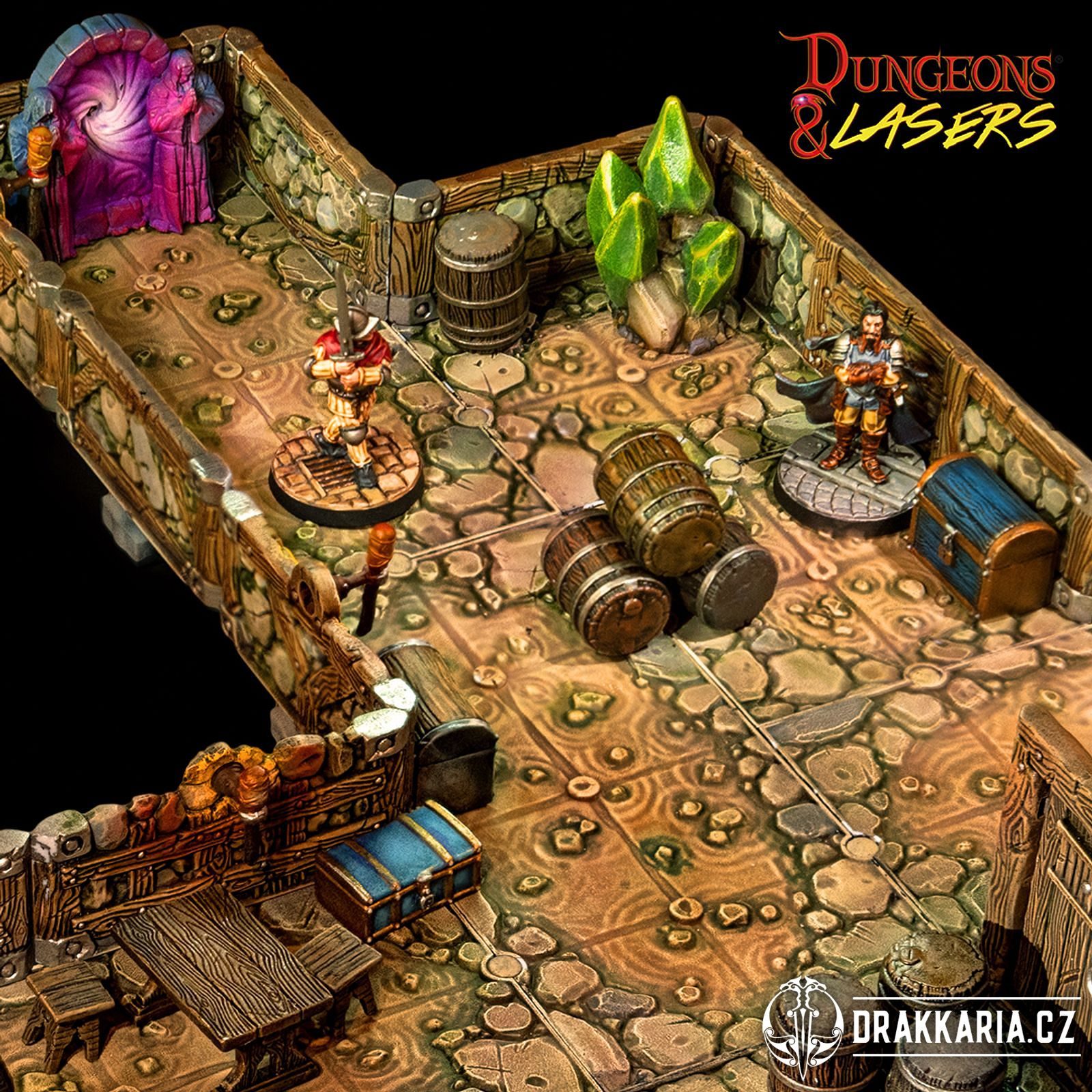 Dungeons & Lasers: Dwarven Mine - Half-height Walls - Drakkaria