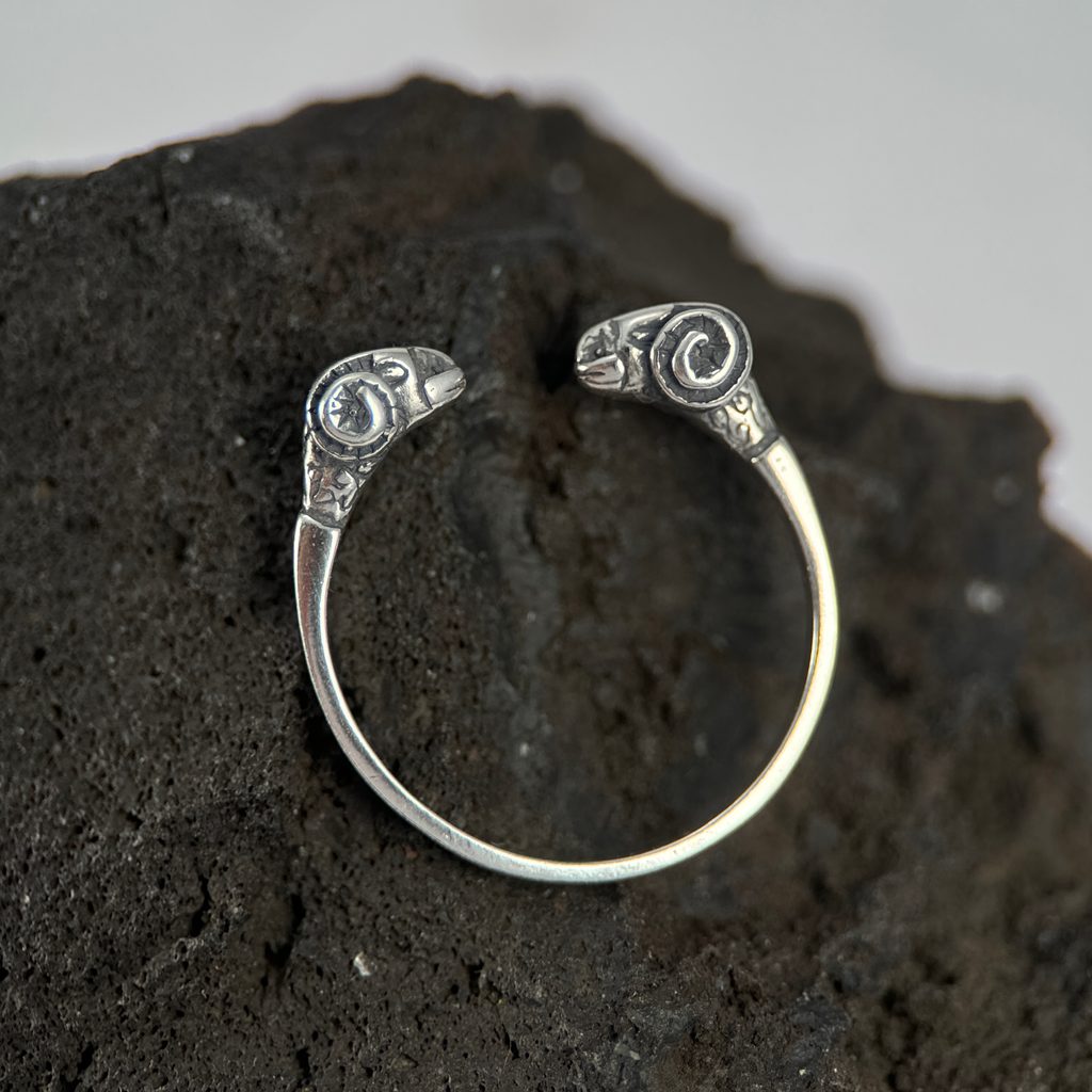 ARIES - RING, Ancient Rome, III century, silver 925/1000 Wulflund