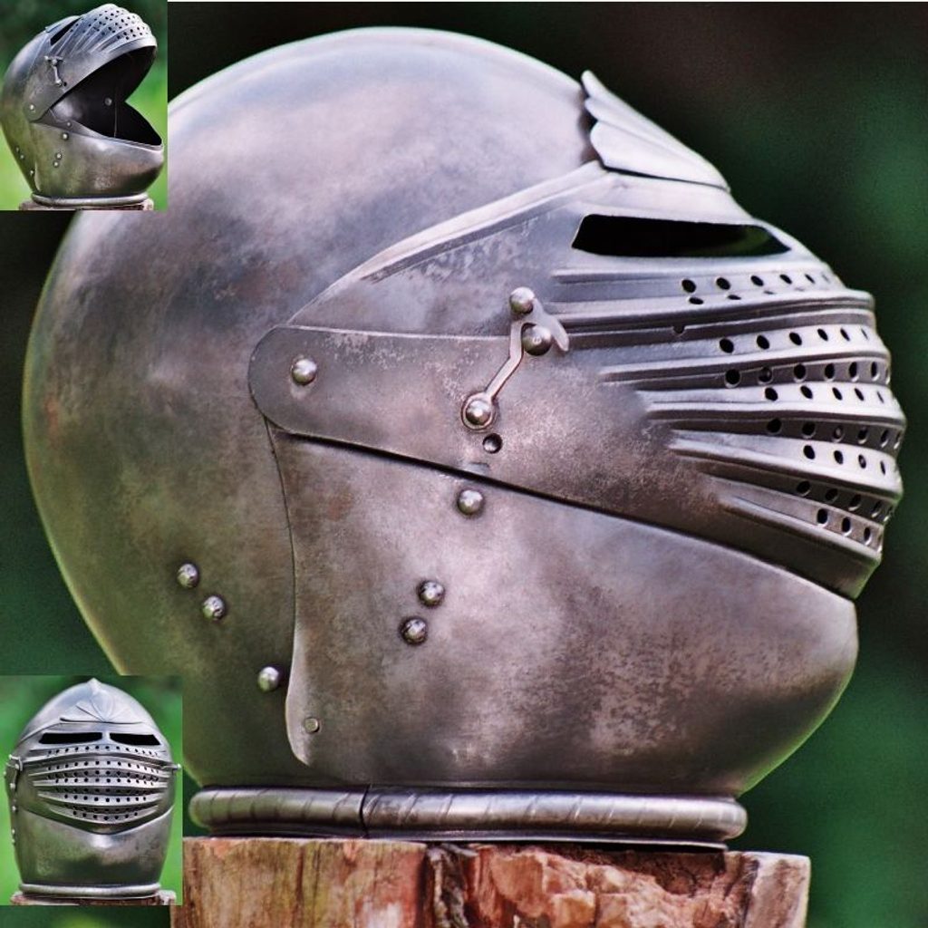 ARMET HELMET with patina Wulflund