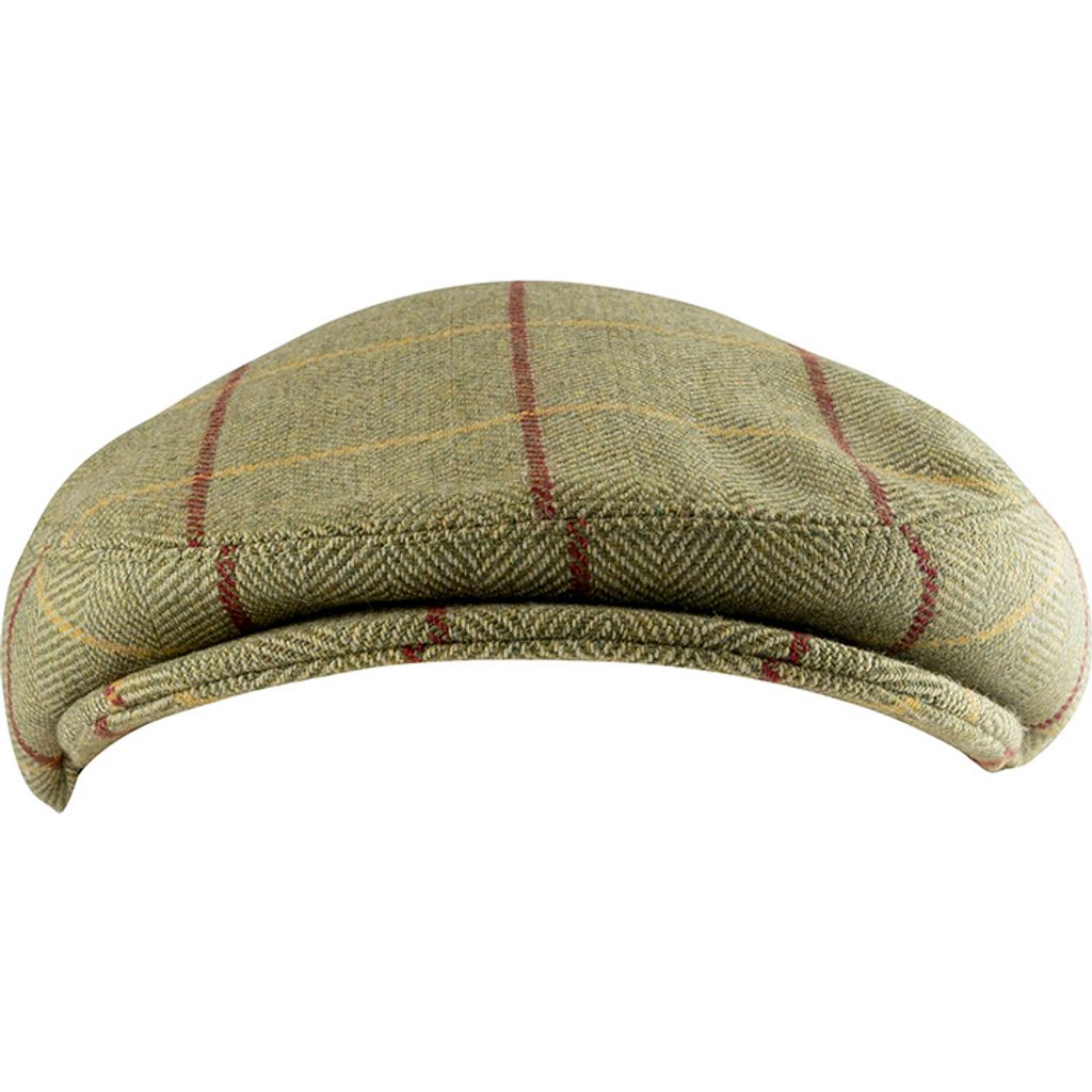 English Wool Blend Flat Cap Tweed Wulflund