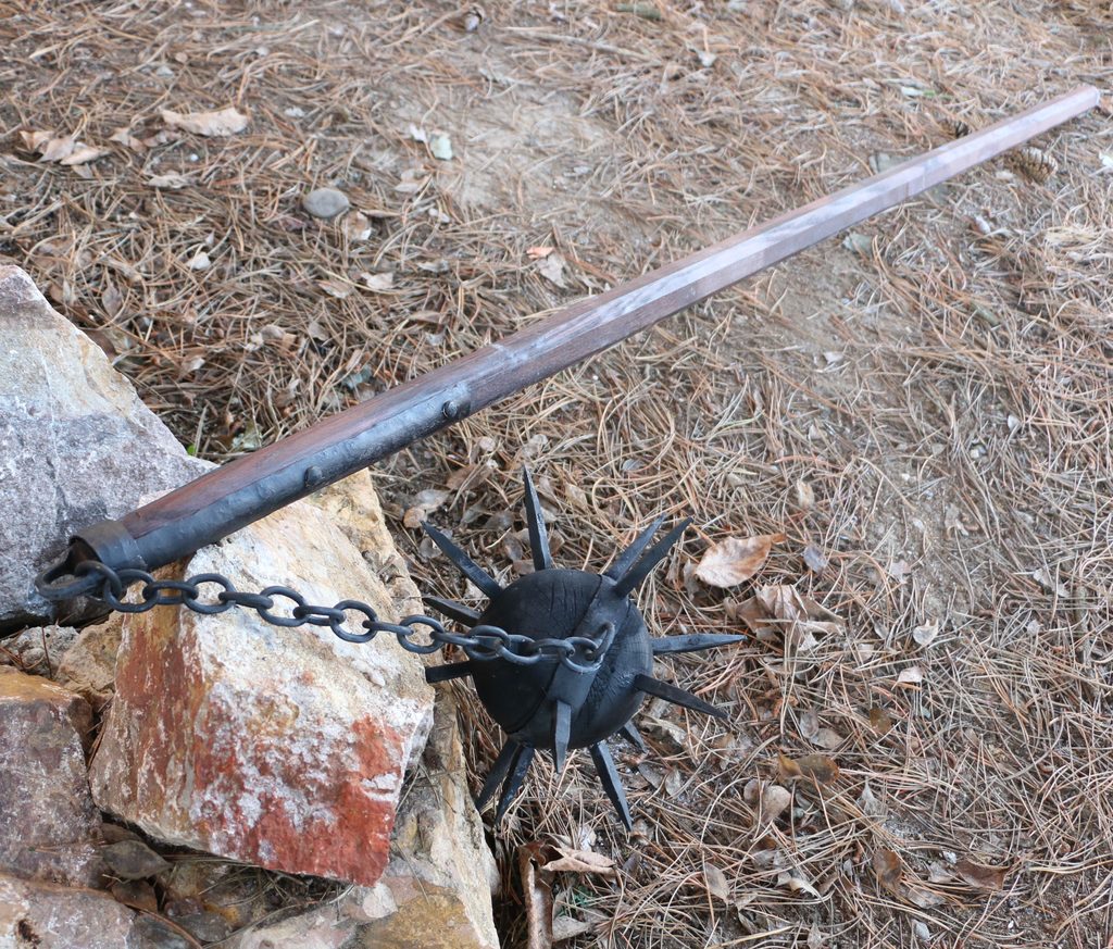 HUSSITE BALL-AND-CHAIN FLAIL, Hussite weapon, replica Wulflund