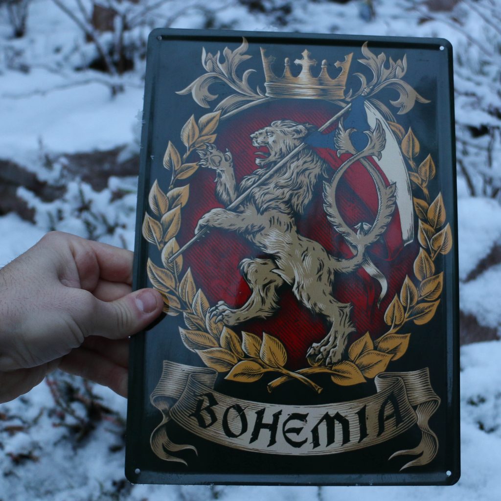BOHEMIAN LION enamel Sign Wulflund