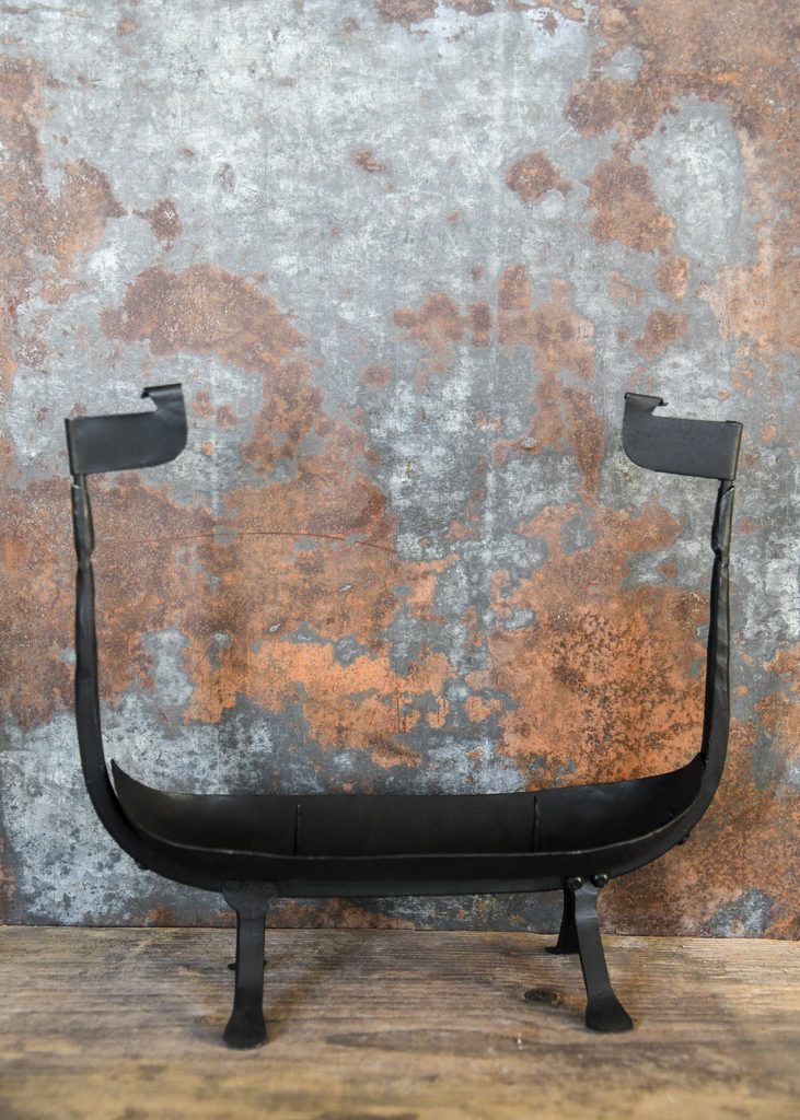 Drakkar, Viking ship, ritual wrought iron candlestick 30cm Wulflund