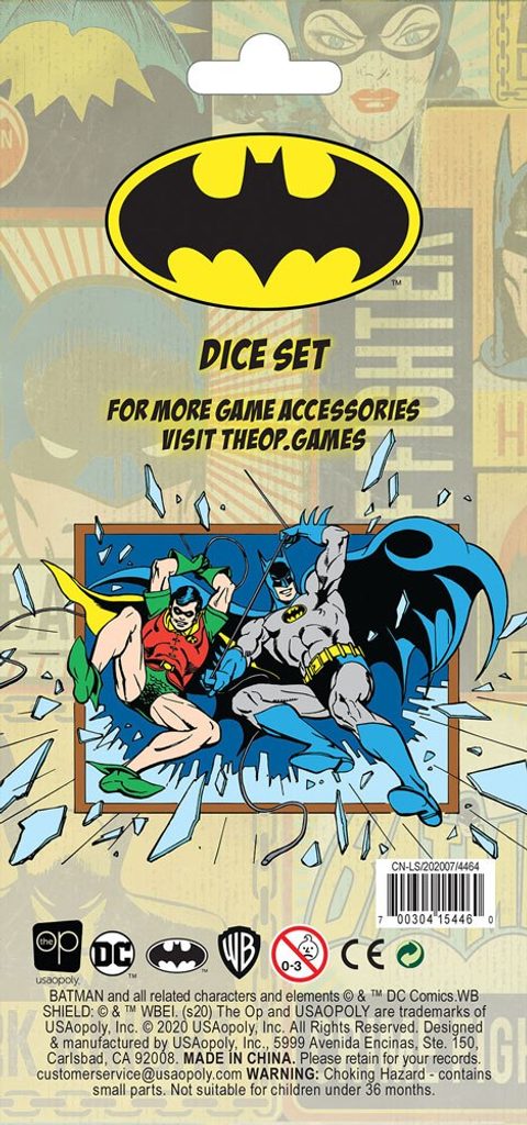 Batman Dice Set 6D6 (6) Batman Licensed Goods - Movies, Games, Series ...