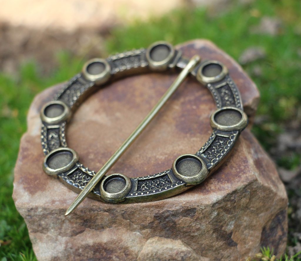 NORICA, large medieval cloak brooch Wulflund