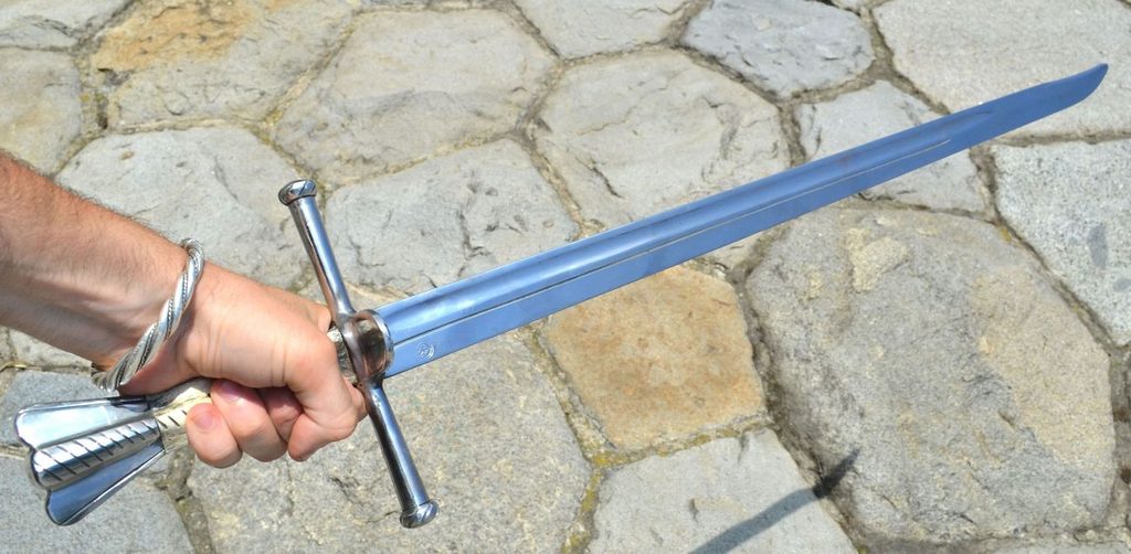 MEDIEVAL FALCHION with an antler handle Wulflund