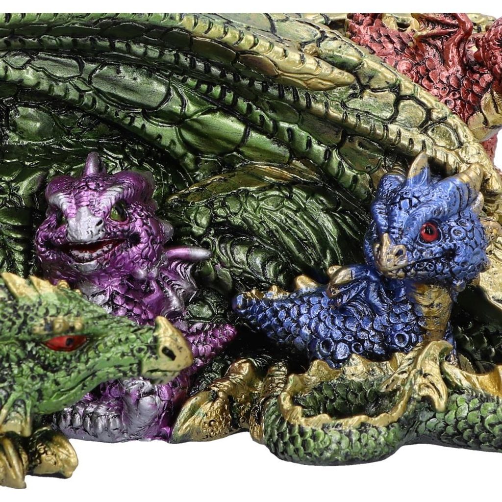Hatchling Horde Metallic Dragon Figurine 17.3cm Wulflund