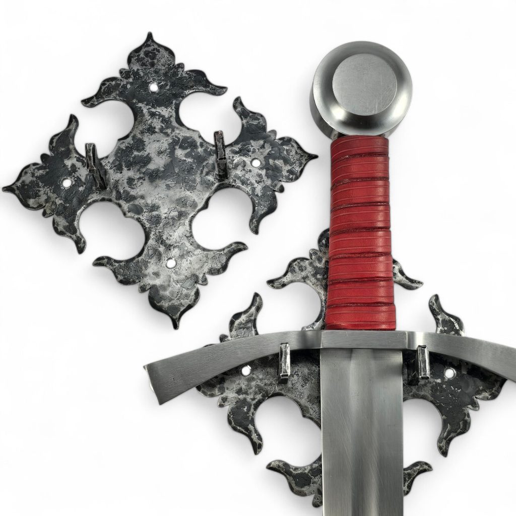Luxury sword holder for wall, forged Wulflund