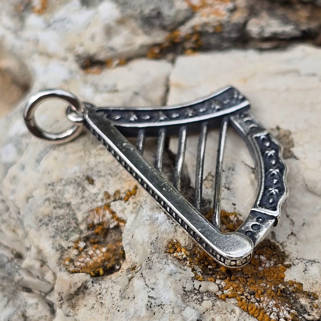 Irish harp pendant store