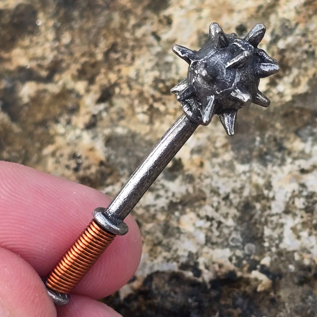 Morning Star, mace, medieval pendant Wulflund