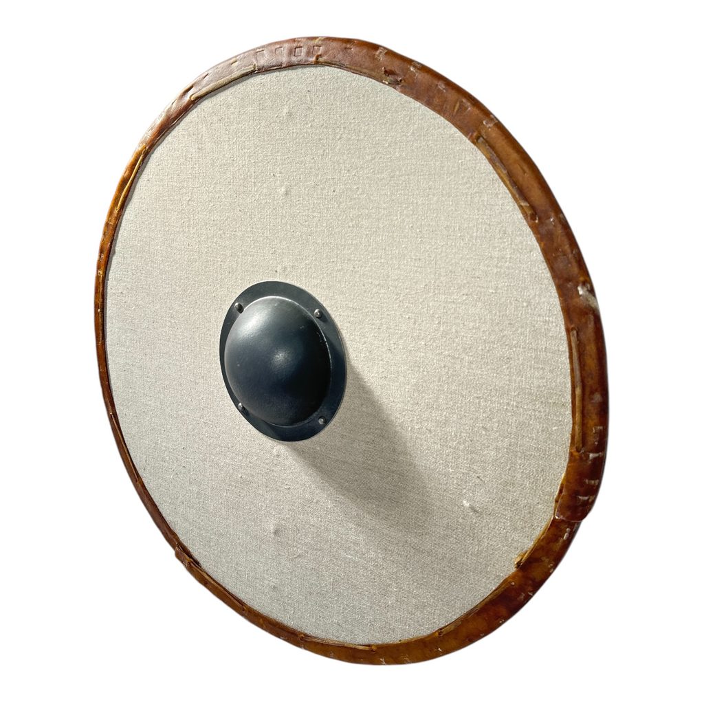 Round Viking shield, plywood, linen, rawhide 70cm Viking shields ...