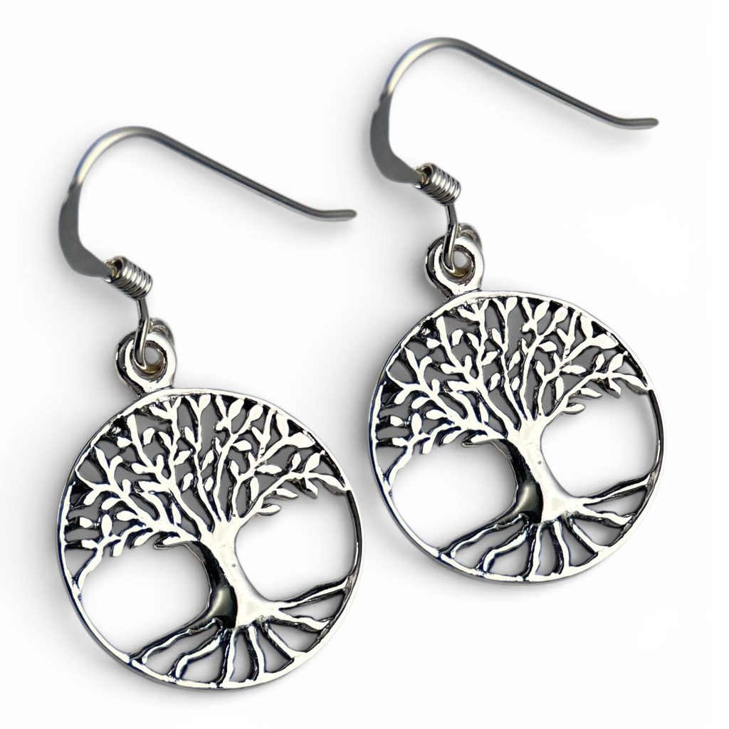 Tree of Life, silver earrings 925/1000 Wulflund