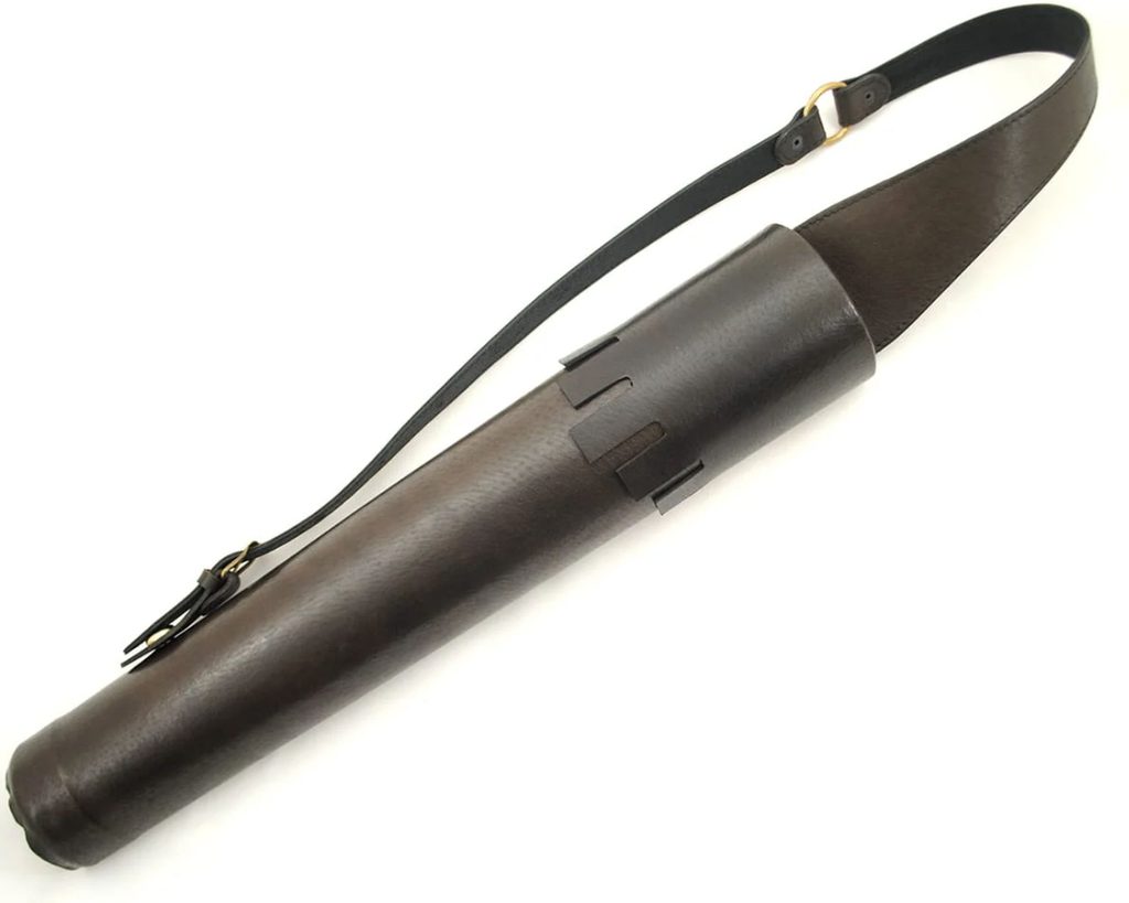 BASTILA - leather back quiver, half round Wulflund
