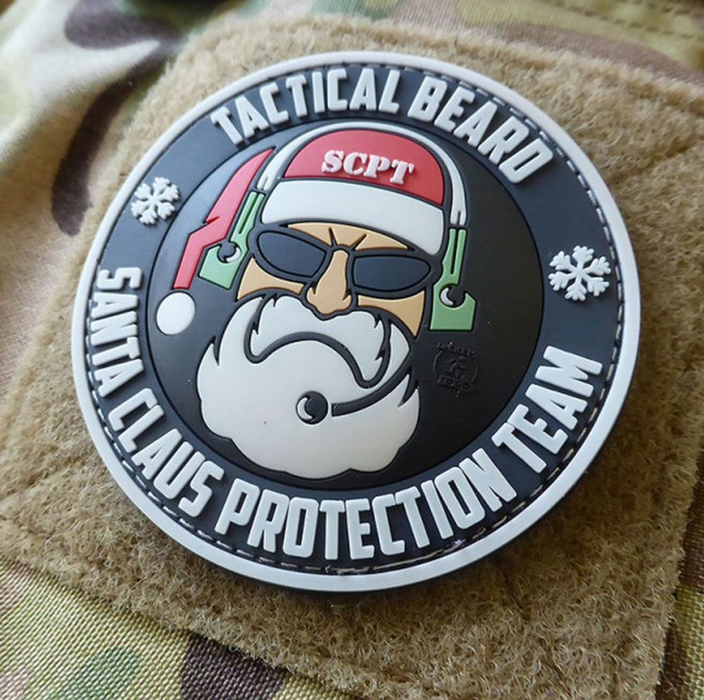 TACTICAL BEARD SANTA CLAUS PROTECTION TEAM patch Wulflund