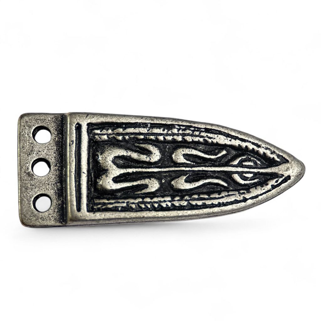 Belt strap end, Cologne, early Middle Ages - zinc Wulflund