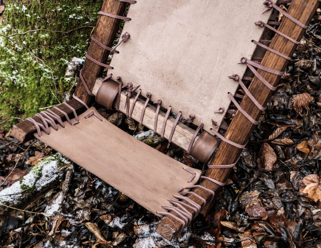 Backpack - wooden and leather - Bushcraft Wulflund