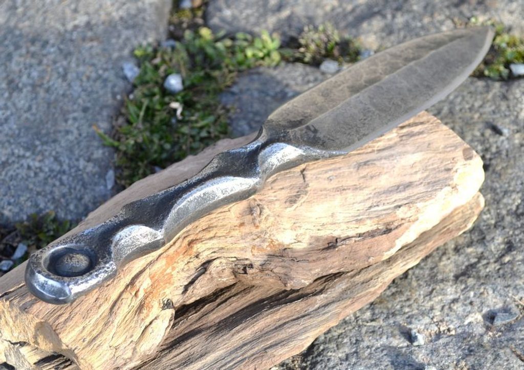 HAND FORGED KNIFE, two edges Historische Messer Messer, Waffen Wir ...