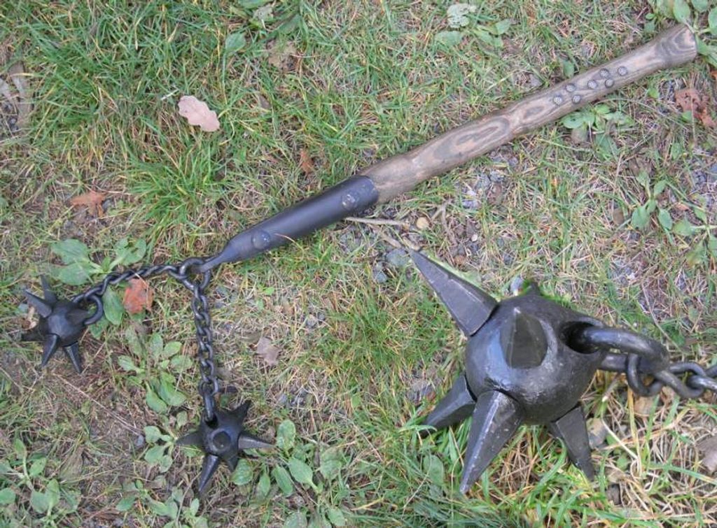 Double Medieval Spiked Flail Wulflund