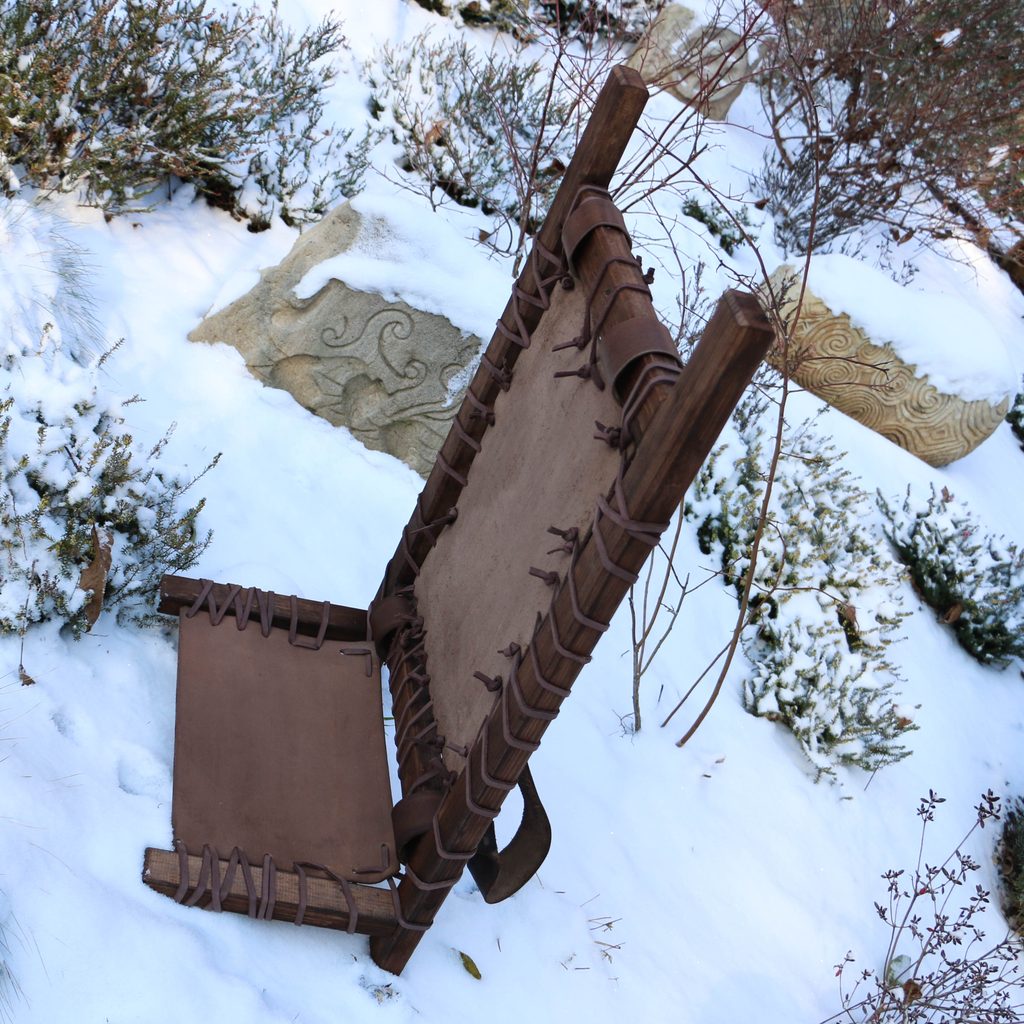 Backpack - wooden and leather - Bushcraft Wulflund