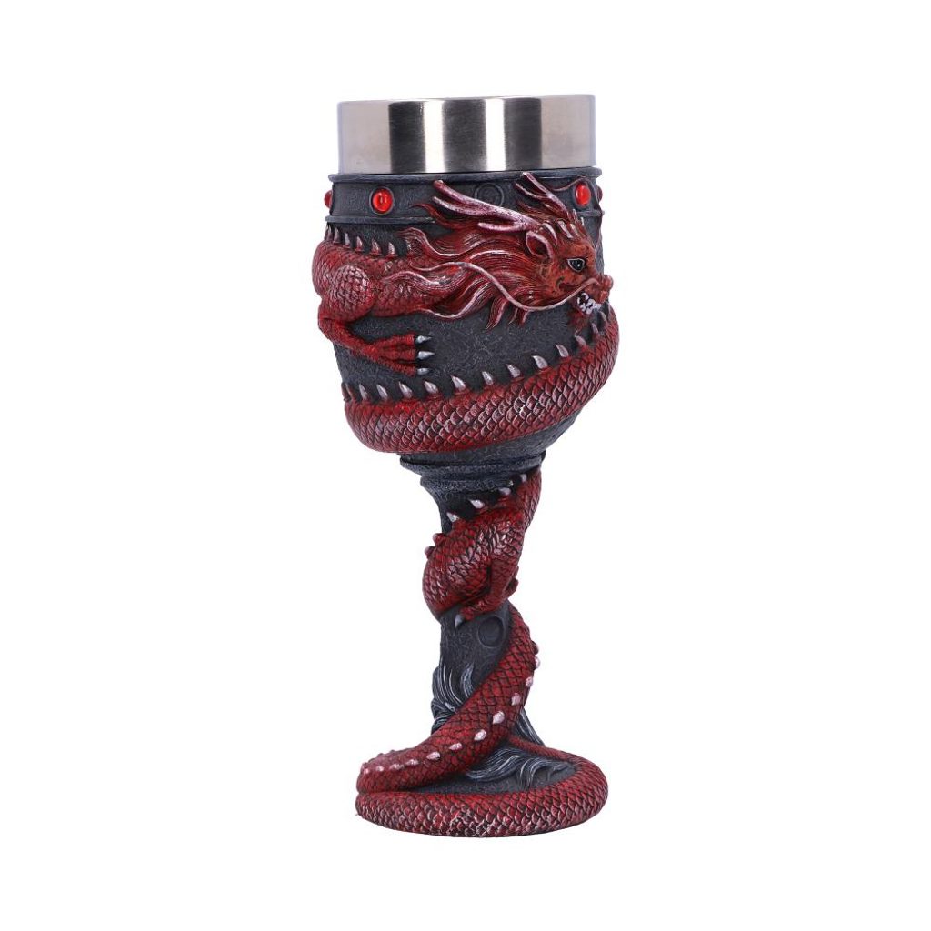 Chinese red dragon, cup, 20 cm Wulflund