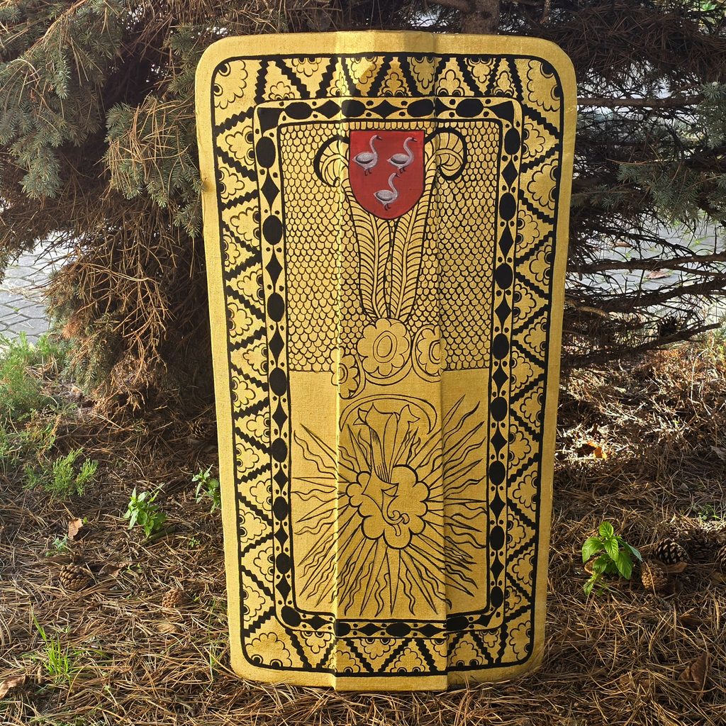 Medieval Pavise Shield, Chomutov, Bohemia Wulflund