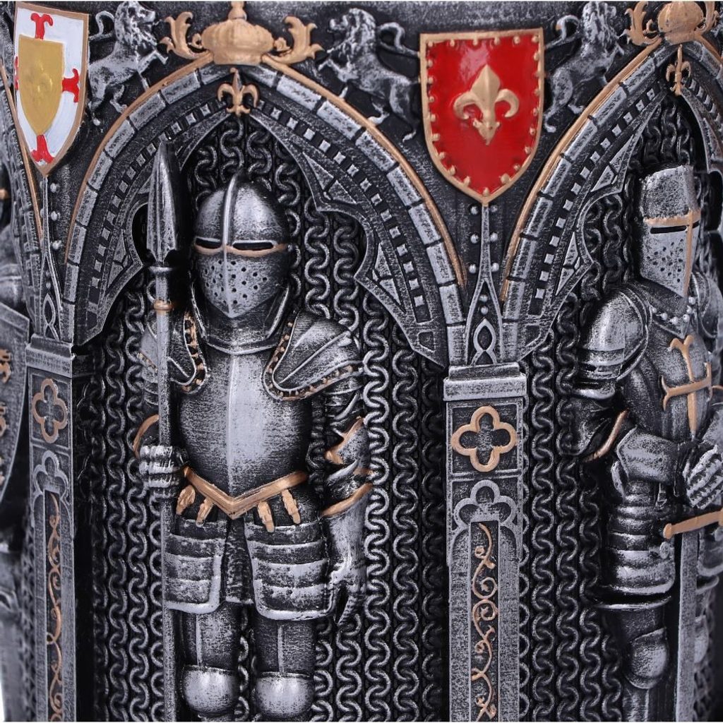 The Vow English Armoured Knight Latin Oath Tankard 15.3 cm mugs ...