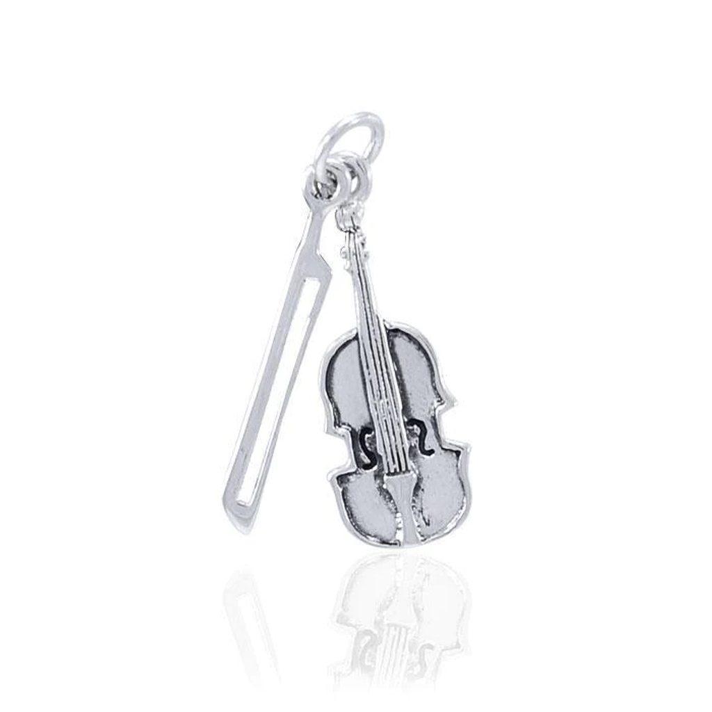 Violin Silver Charm Peter Stone pendants Silver jewellery Wulflund