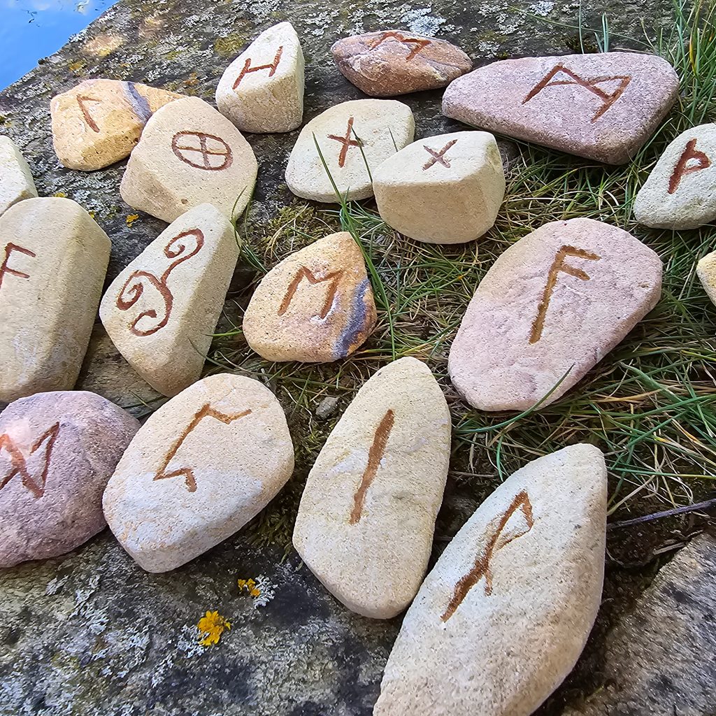 RUNES, engraved in sandstone Wulflund