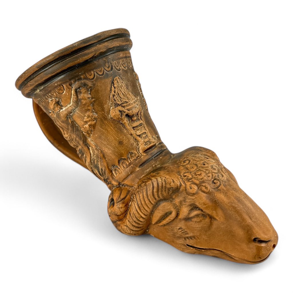 RHYTON - ancient ritual vessel, ram Wulflund