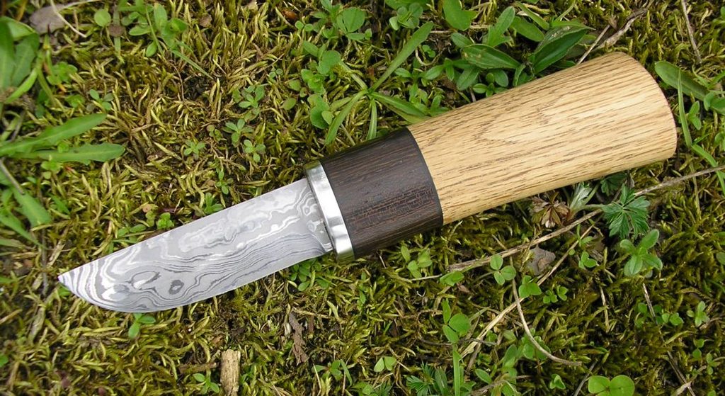 FROG KNIFE, damascus steel Wulflund