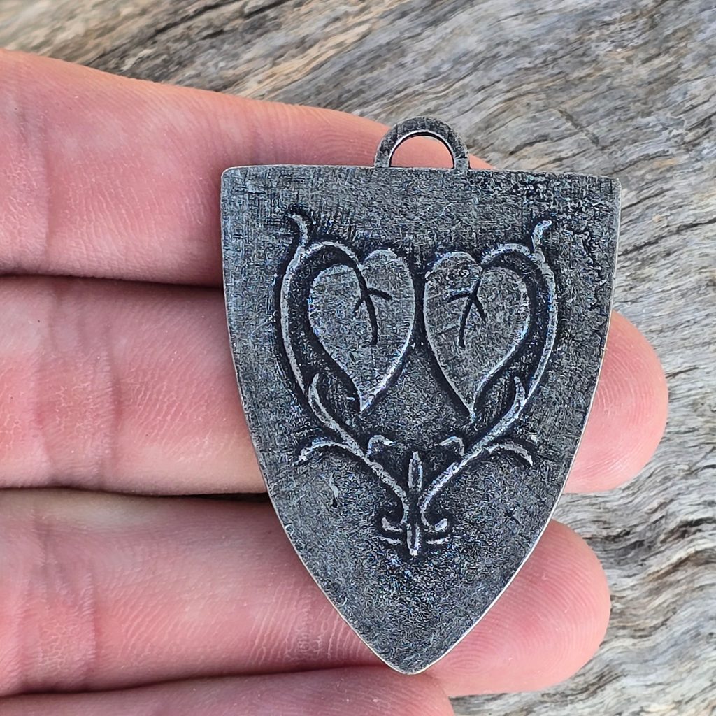 Lords of Talmberk, medieval shield, pendant, zinc Wulflund