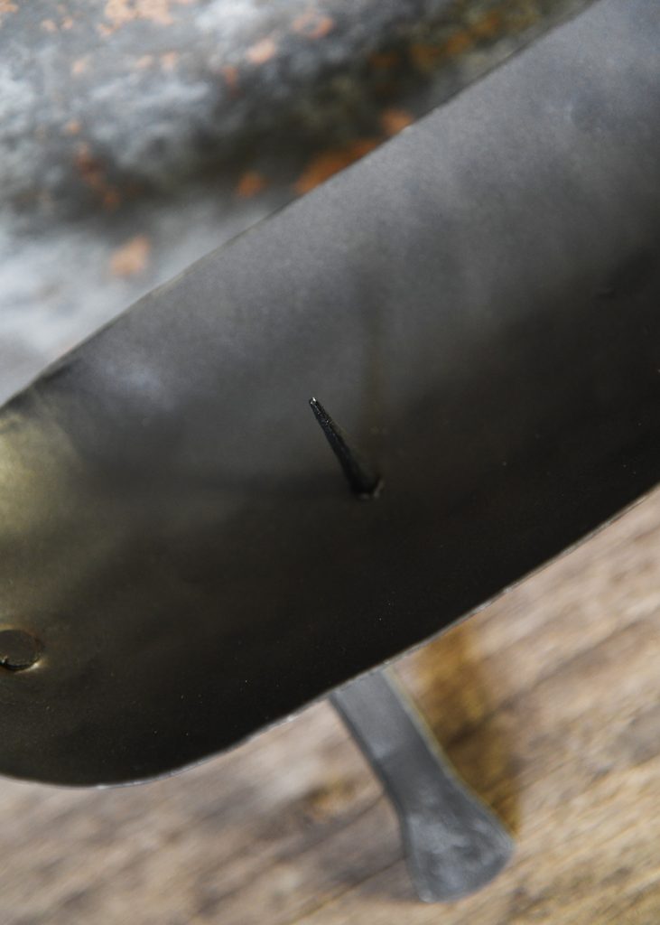 Drakkar, Viking ship, ritual wrought iron candlestick 30cm Wulflund