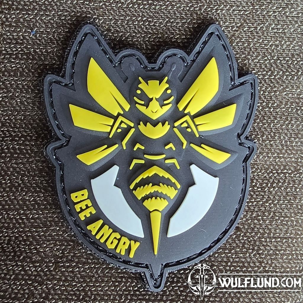 BEE ANGRY - PVC patch Patches und Markierung KLEIDUNG - Armee, Outdoor ...