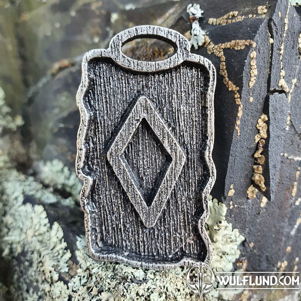 INGWAZ, rune pendant, zinc Rune bijoux par catégorie, Bijouterie We ...