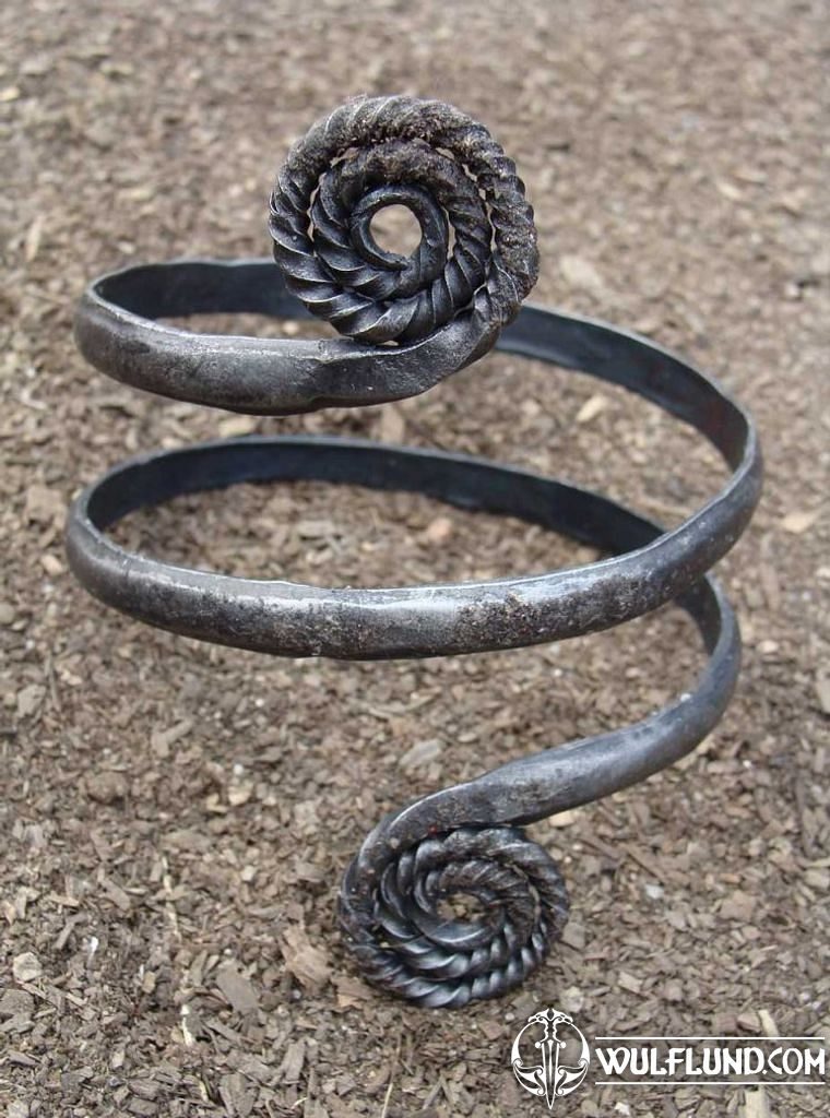 WELL DECORATED ARM RING, double forged products Smithy Works, Coins We ...