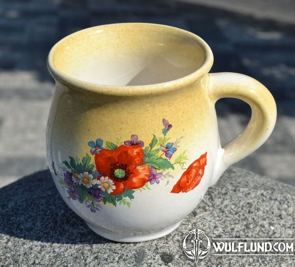 CUP WITH FLOWERS, traditional bohemian porcelain Traditional Czech ...