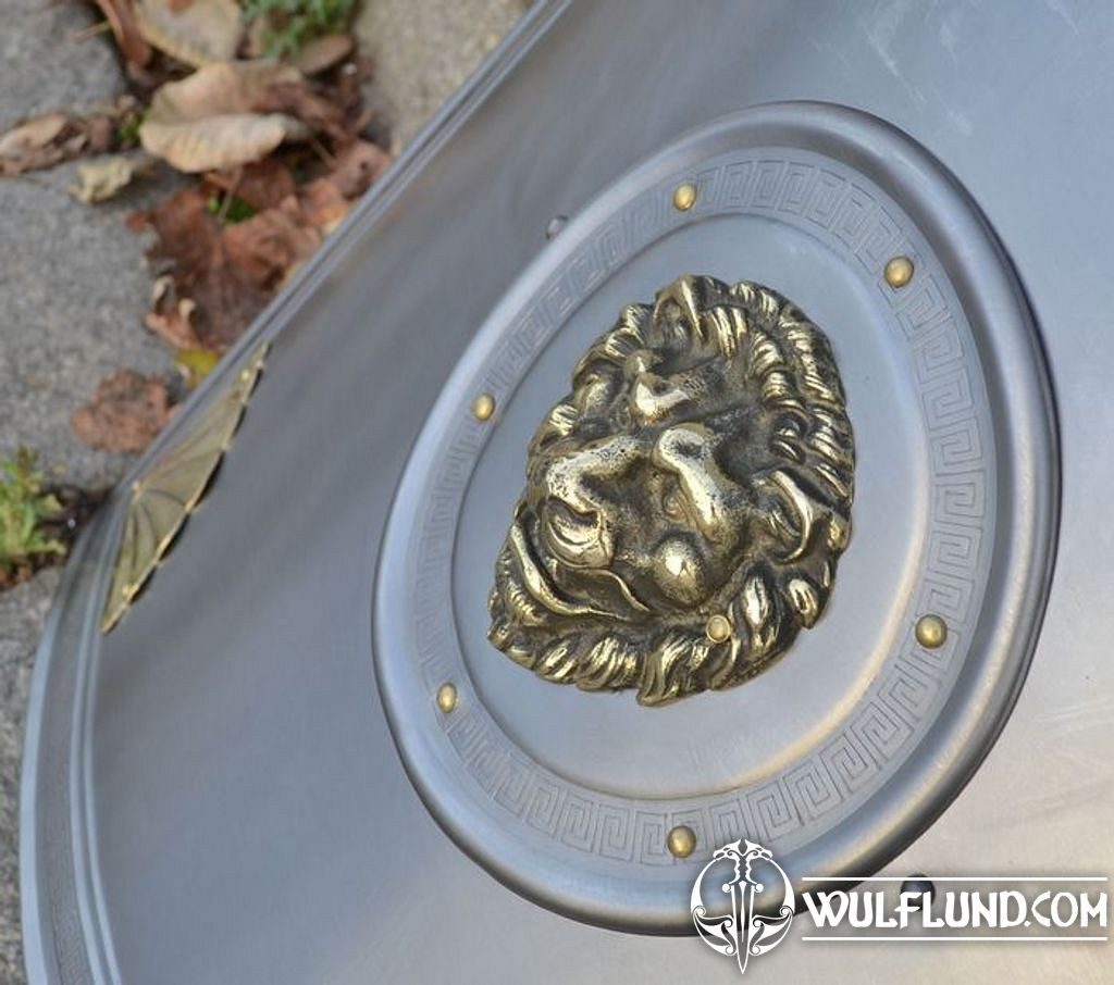 GLADIATOR SHIELD with lion's head - wulflund.com