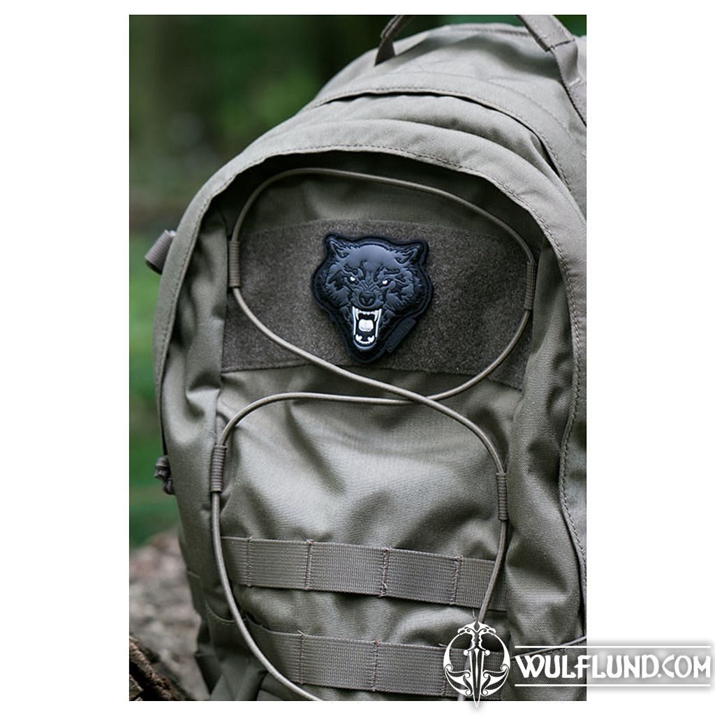 ANGRY WOLF, 3D rubber patch Patches und Markierung KLEIDUNG - Armee ...