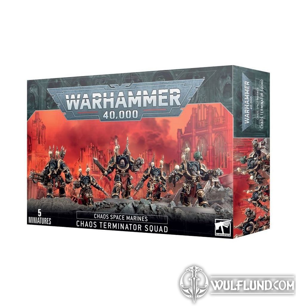Warhammer 40k Chaos Space Marines Chaos Terminator Squad Warhammer 40k ...