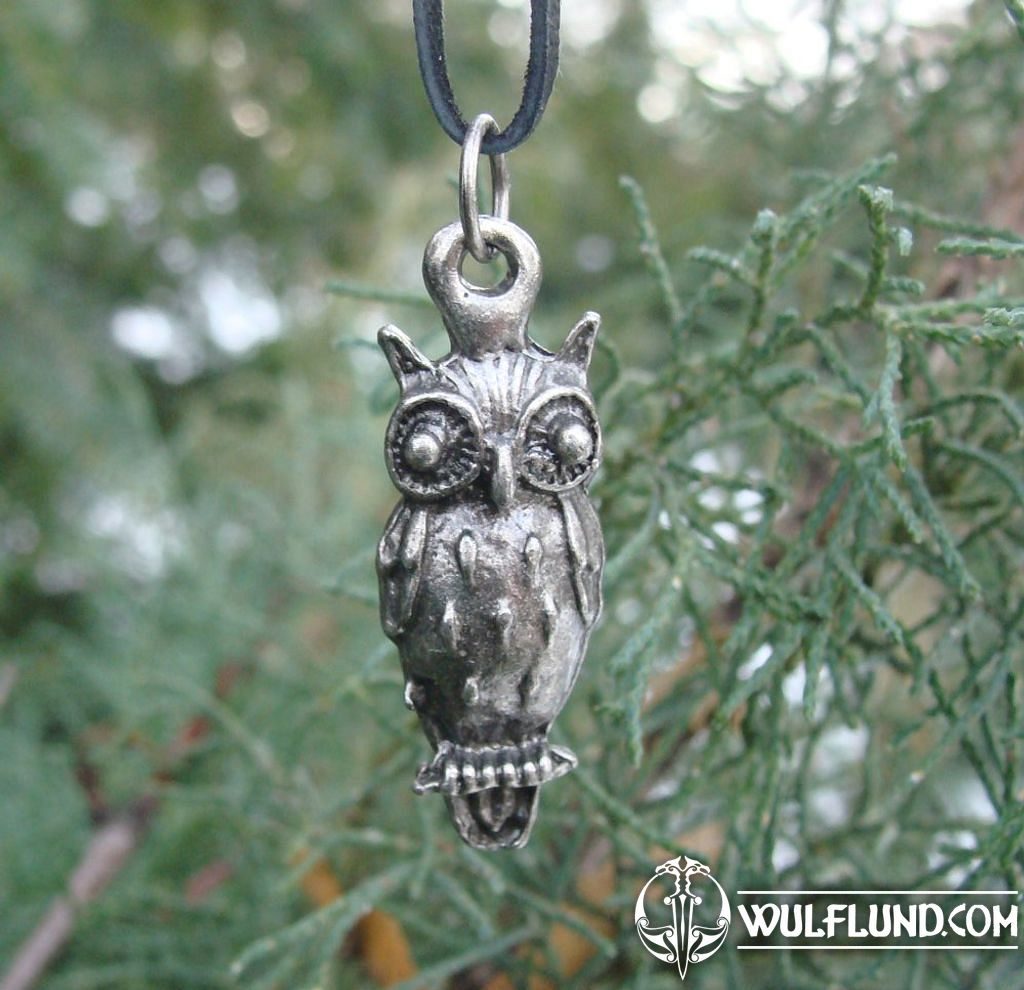 OWL TALISMAN Tiere Anhänger Amulette, Talismane aus Zinn, Schmuckstücke ...