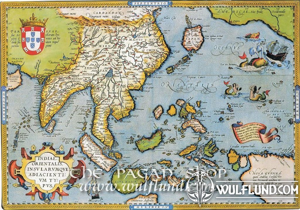 INDIA 1545, historical map, replica cartes historiques Livres, cartes ...