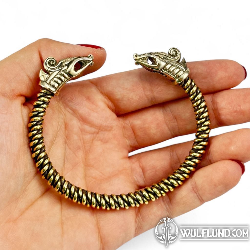 Dragon bracelet dragon viking laiton Drakkaria Bracelets Bijoux en bronze Bijouterie Nous faisons revivre l histoire