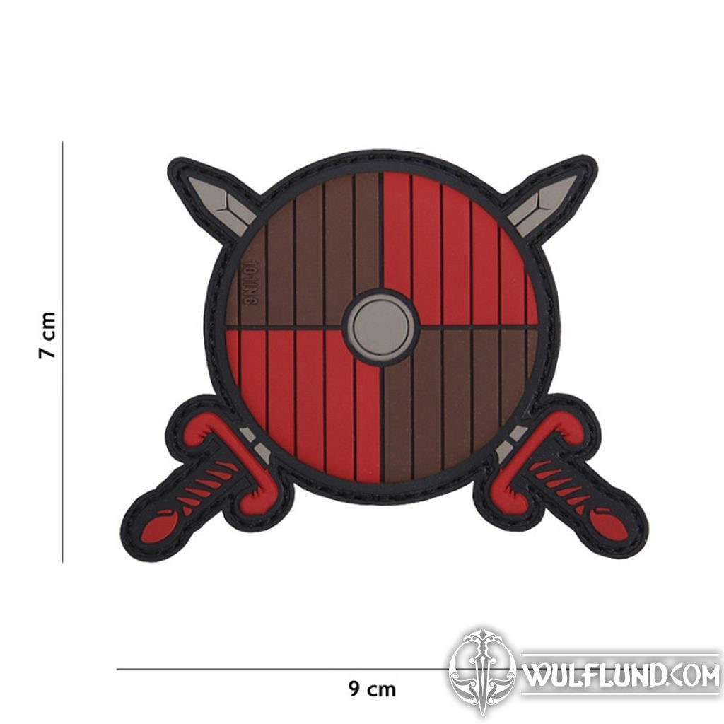 Viking Shield, swords Patch 3D PVC military patches Accessories ...