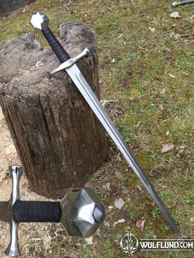 ÉPÉE À UNE MAIN, octogonale en noir Épées médiévales Épées, Armes Nous ...