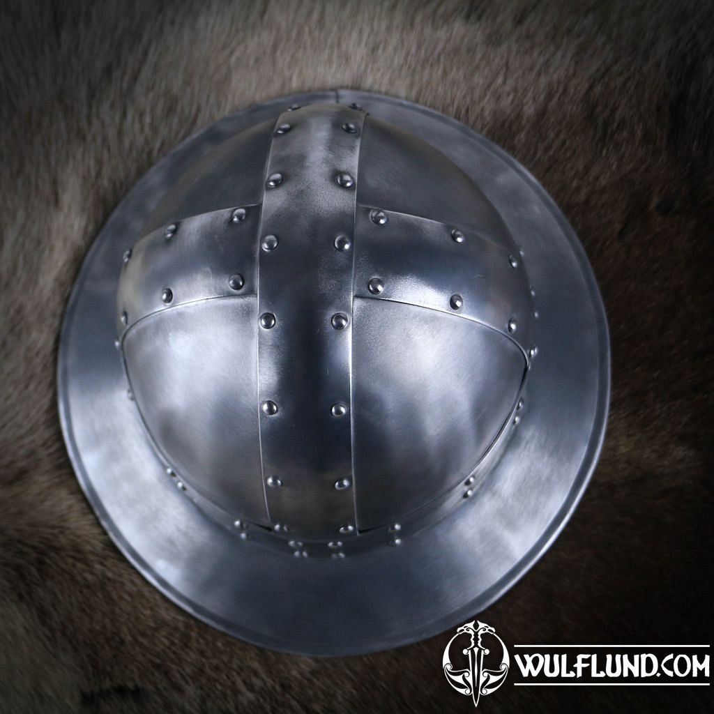 TEMPLAR KNIGHT KETTLE HAT Duralumin - Costume Rental půjčovna - zbraně ...