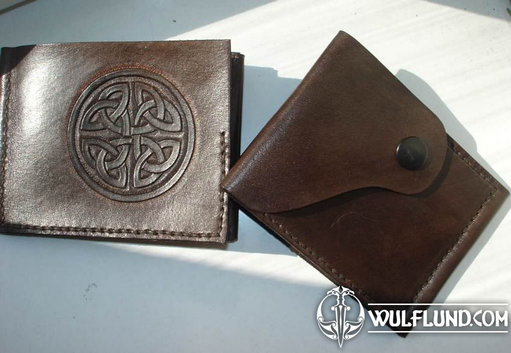 CELTIC STYLE LEATHER WALLET Leather Wallets Leather Products Wulflund